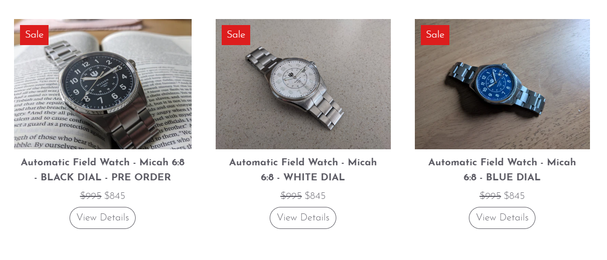 Wasson Automatic Field Watch v2 Now Available for Preorder in 3 Dial C
