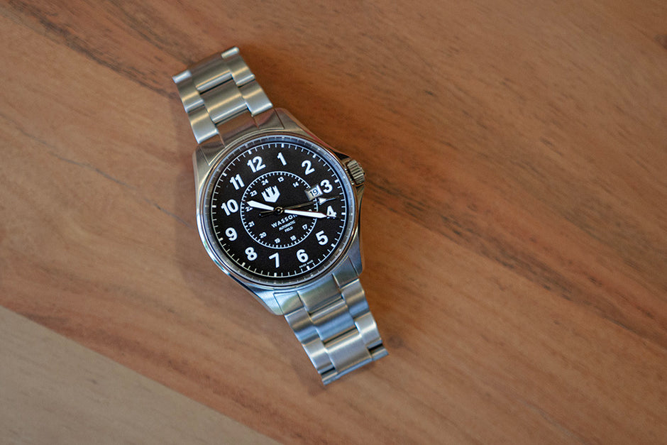 Automatic Field Watch - Micah 6:8 - BLACK DIAL